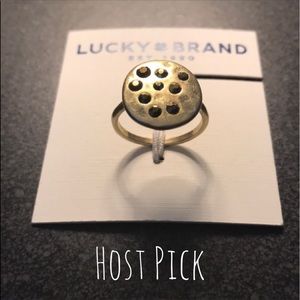 Lucky Brand | Jewelry | New Lucky Brand Gold Sparkle Ring | Poshmark